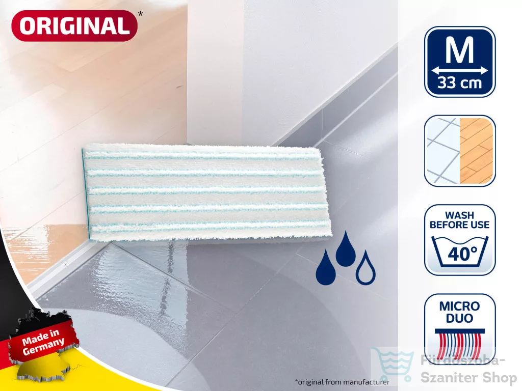 Leifheit Picobello M Micro Duo felmosó csere huzat, 56613 - Fürdő