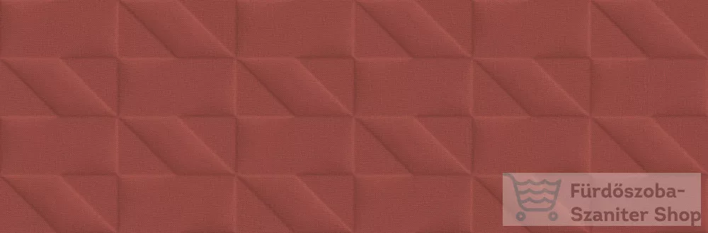 Marazzi Outfit Red Struttura Tetris 3D 25x76 cm-es fali csempe M1
